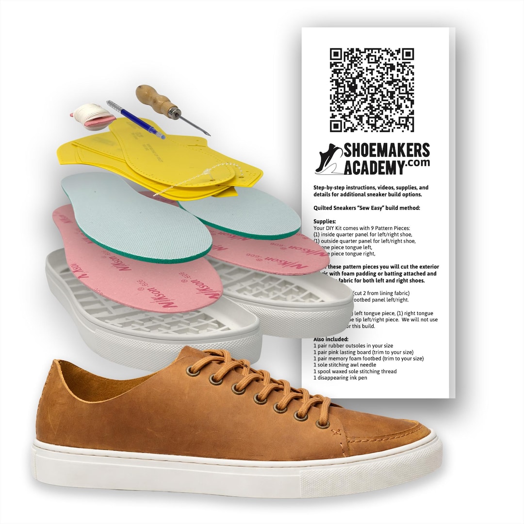 DIY Sneaker Kit: Shoemaking Starter Kit - Custom Leather Sneakers - Etsy