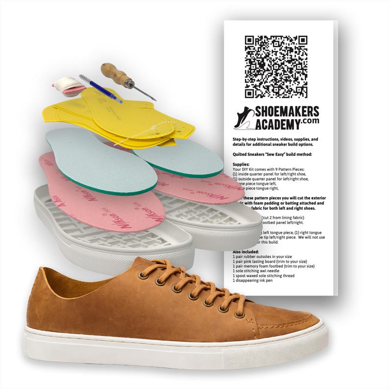 DIY Sneaker Kit: Shoemaking Starter Kit - Custom Leather Sneakers - Etsy