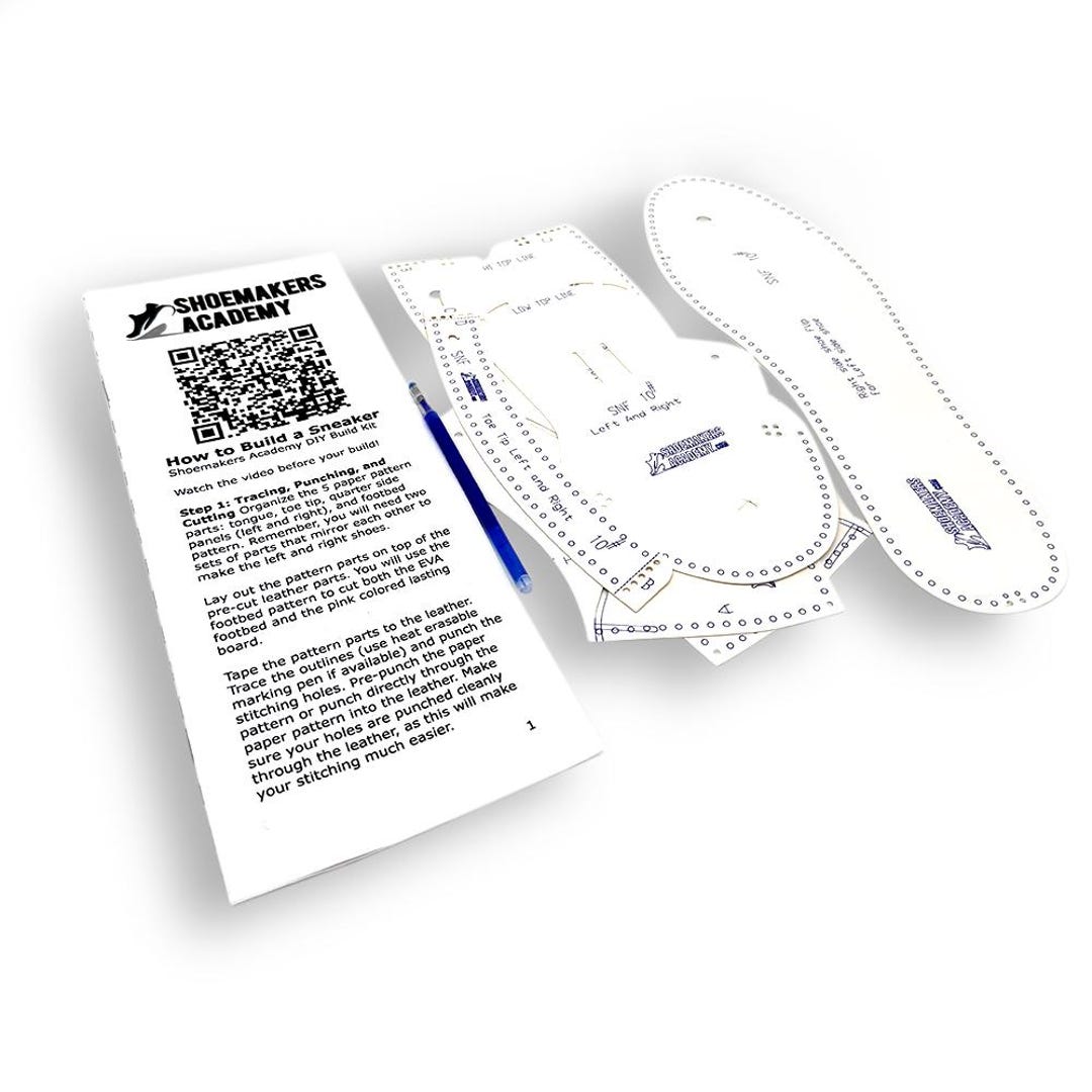 Sneaker Pattern Pack DIY Custom Shoe Projects Home Shoemaking Pattern ...