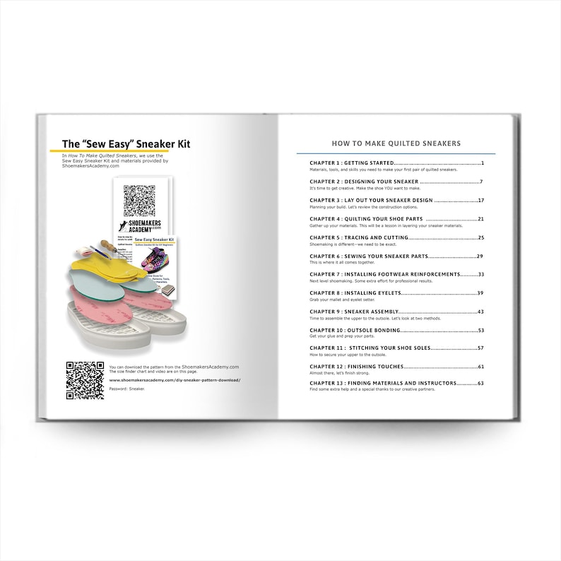 How to Make Quilted Sneakers Step by Step Home Shoemaking Guide Book 72 ...