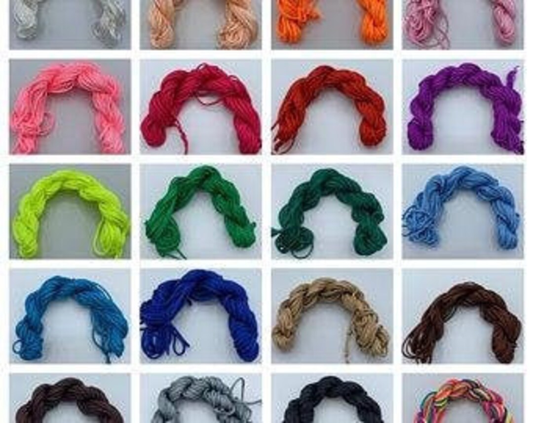 1.5mm Multiple Color Options Nylon Cord Braided Cord Size 1.5mm Length ...