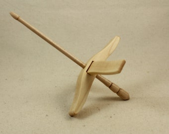 5/8 Maple Mini Glider Turkish Drop Spindle | Etsy