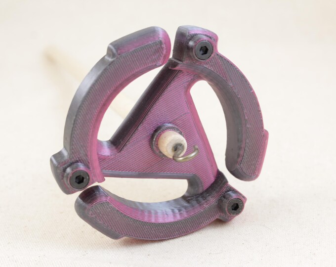 Dichromatic 3D Printed 45 Spindle Top Whorl Drop Spindle - Etsy