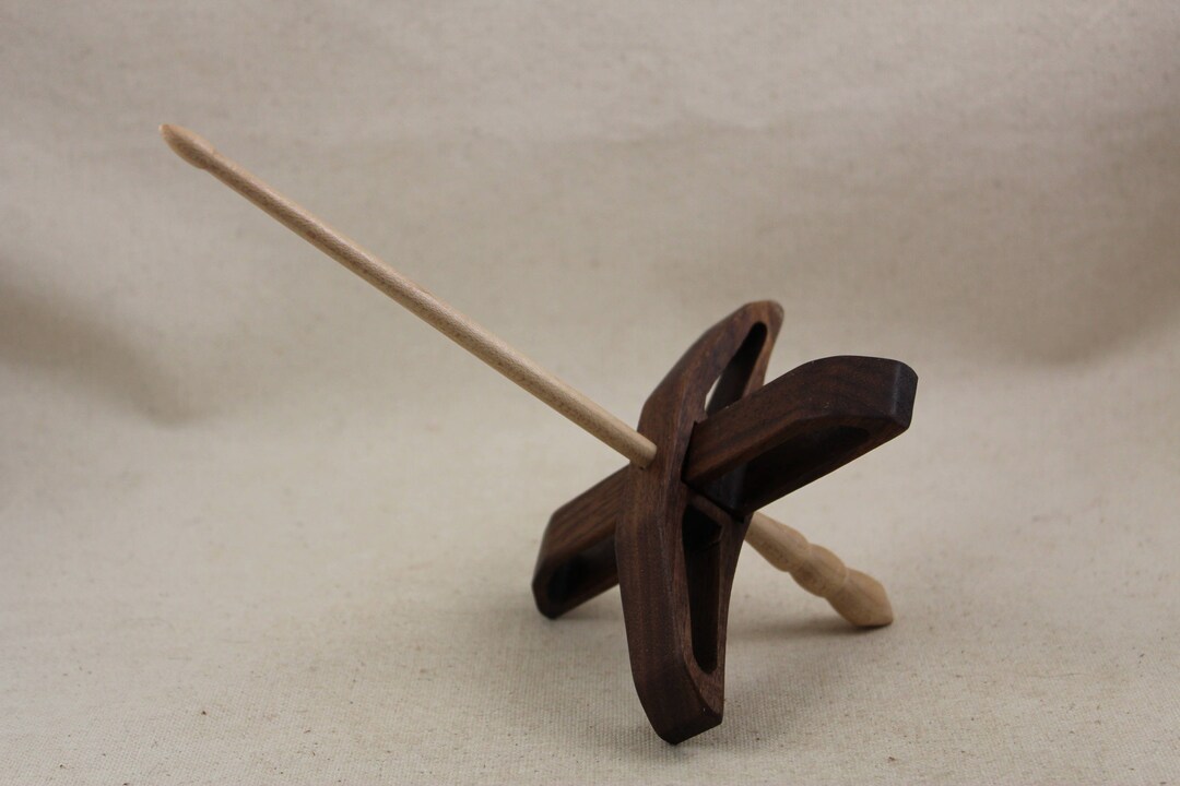 Walnut Deco Turkish Drop Spindle - Etsy