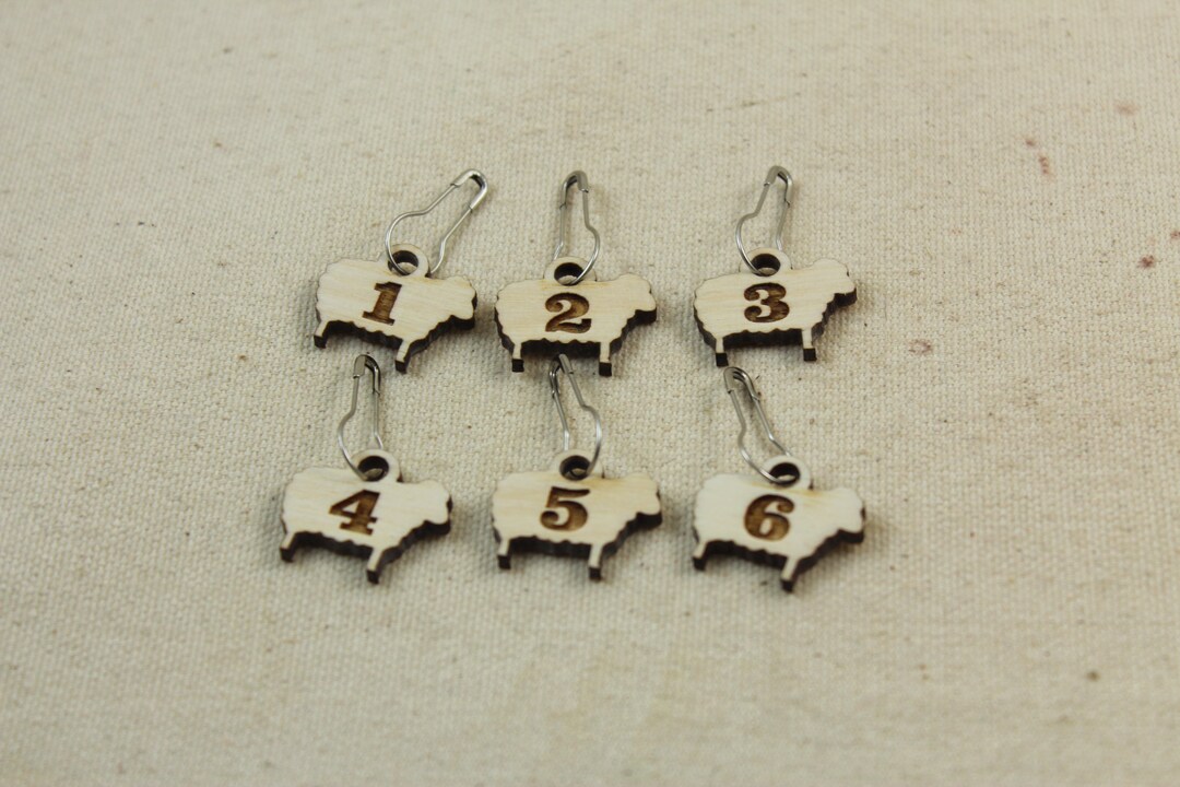 Stitch Markers Set of 6 Sheep - Etsy
