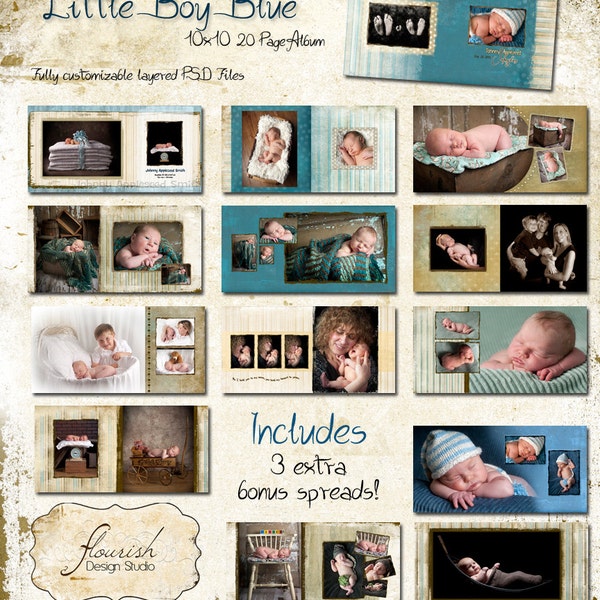 Baby Album Template - Etsy