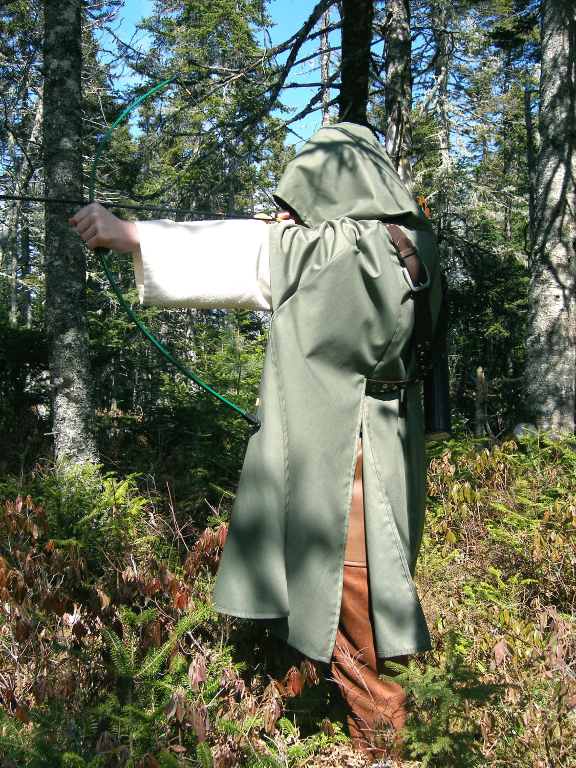 Archer Cloak II in Sage Green Twill for Elves Robin Hood - Etsy