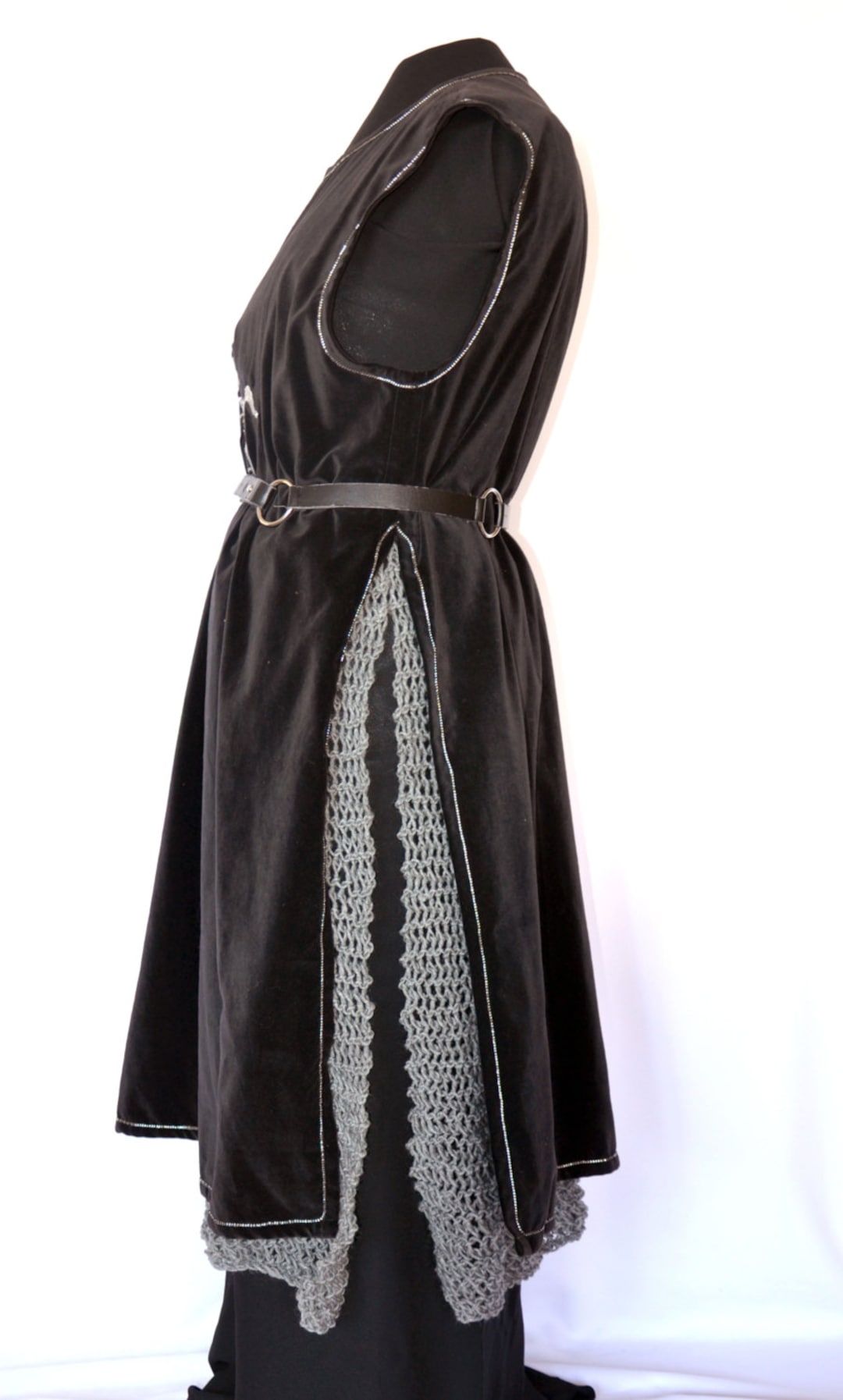 Mail Skirt, Hand Knit Faux Chain Mail Skirt Armour for Fantasy, SCA ...