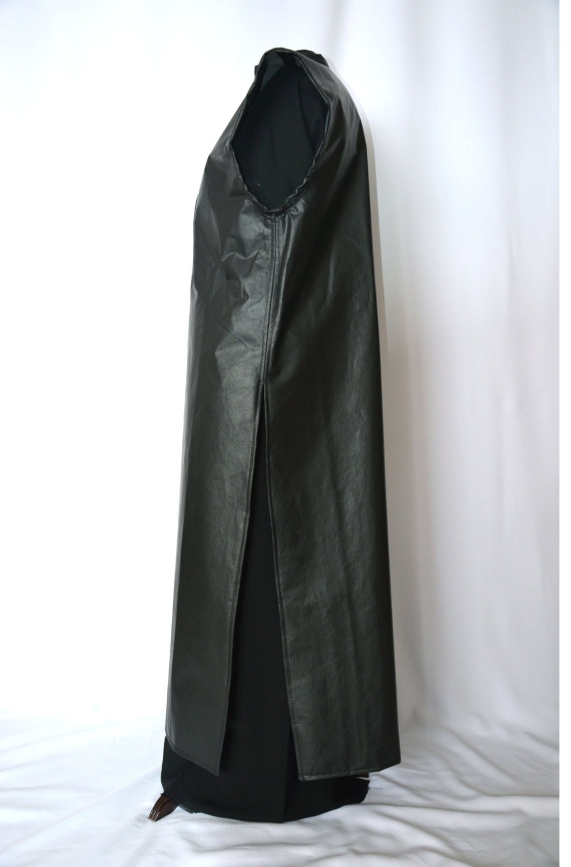 Surcoat Medieval Renaissance Viking in Black Faux Leather - Etsy