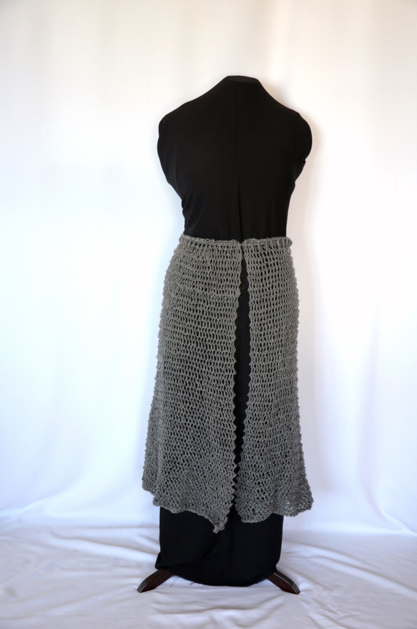 Mail Skirt, Hand Knit Faux Chain Mail Skirt Armour for Fantasy, SCA ...