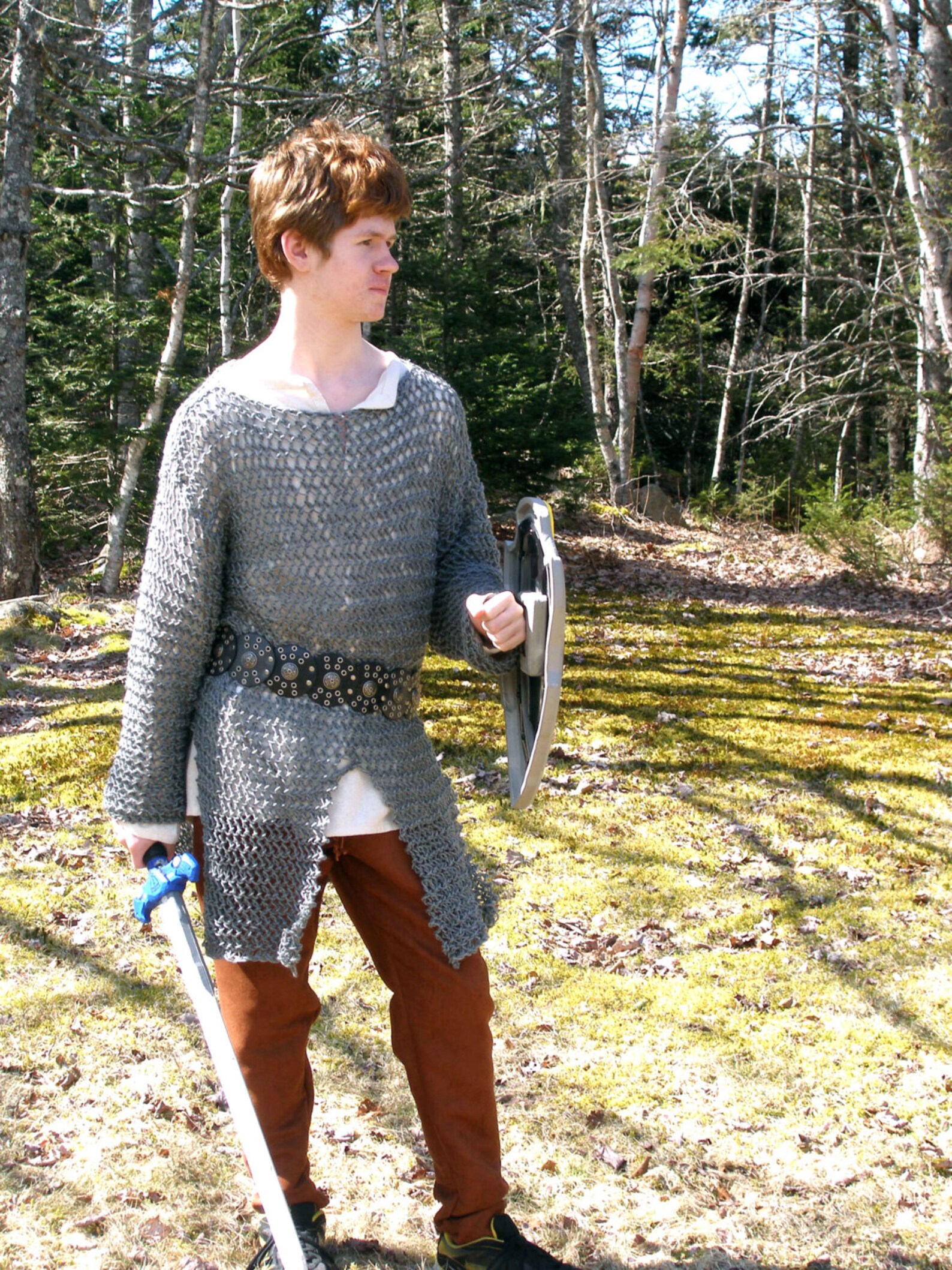 Hand Knit Faux Chain Mail Hauberk, Mid-thigh Length, Unisex Sizing, for ...