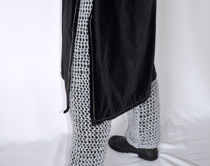 Mail Chausses, Hand Knit Faux Chain Mail Leggings for Fantasy, SCA ...