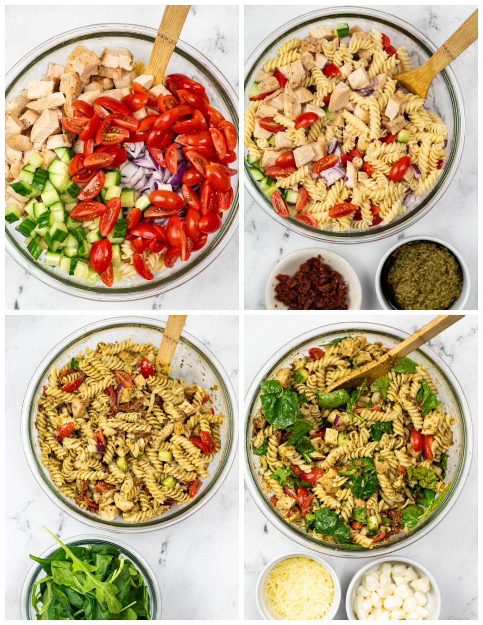 EASY Chicken Pesto Pasta Salad | Printable PDF Recipe| Instant Download ...