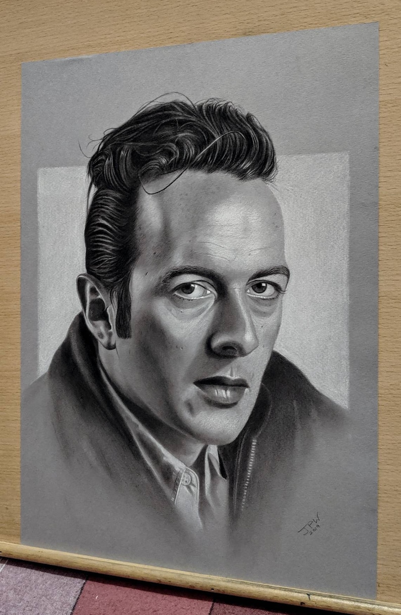 Joe Strummer Drawing - Charcoal Drawing - the Clash - Punk Music ...