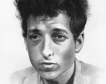Bob Dylan Drawing - Etsy