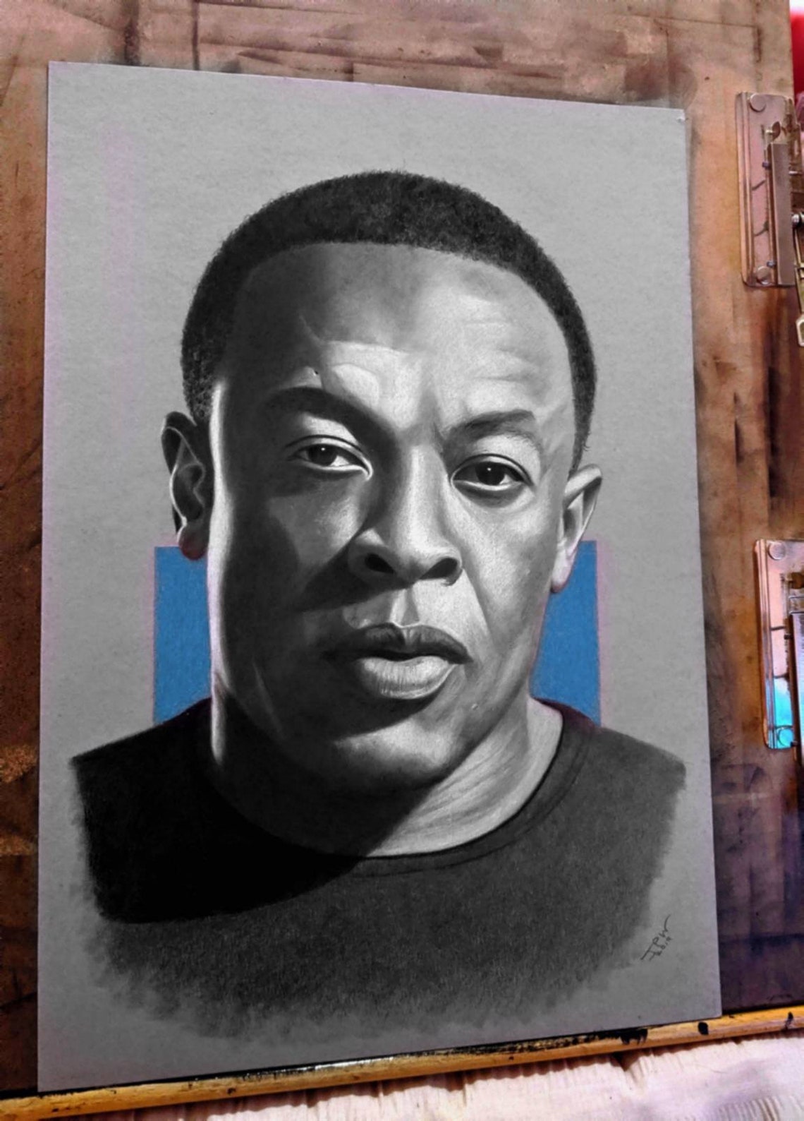 Dr Dre Drawing - Dr Dre Portrait - Original Drawing - Dr Dre Artwork ...