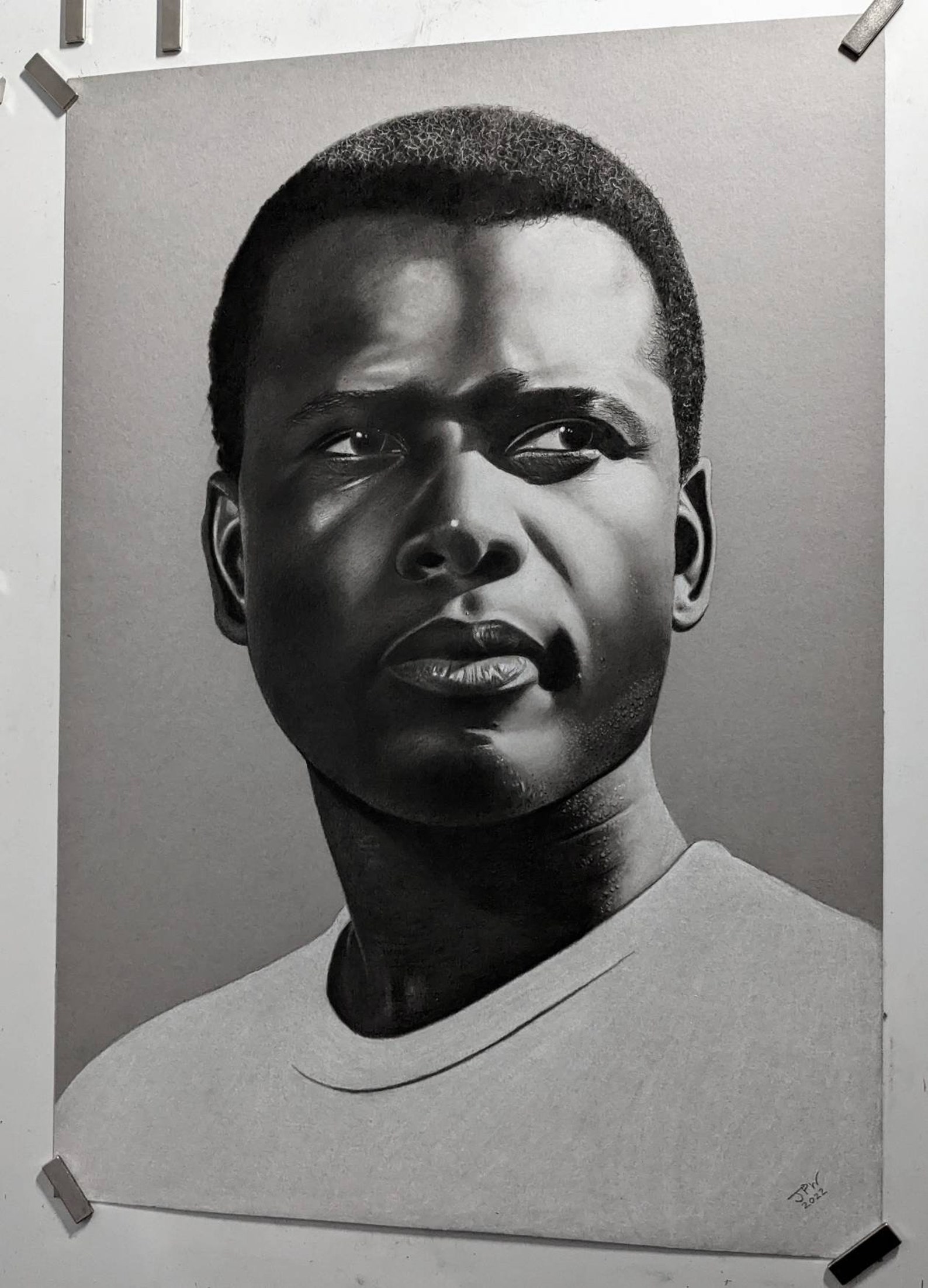 Sidney Poitier - Sidney Poitier Drawing - Sidney Poitier Portrait ...