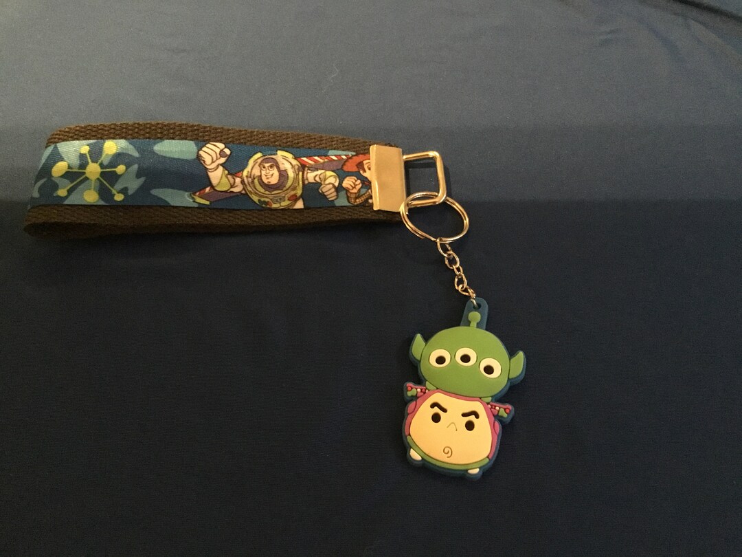 Toy Story Key Fob With Buzz and Alien Key Ring - Etsy