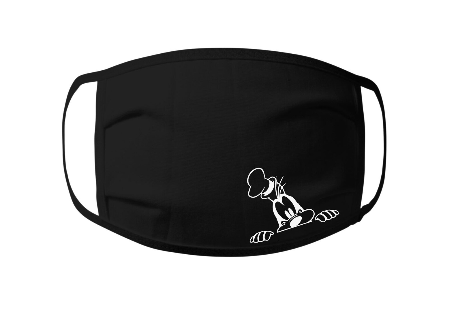 Peeking Goofy Face Mask Disney Face Mask Goofy Face Mask | Etsy