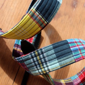 Madras Plaid Patchwork Camera Strap, for Men and Women - Etsy