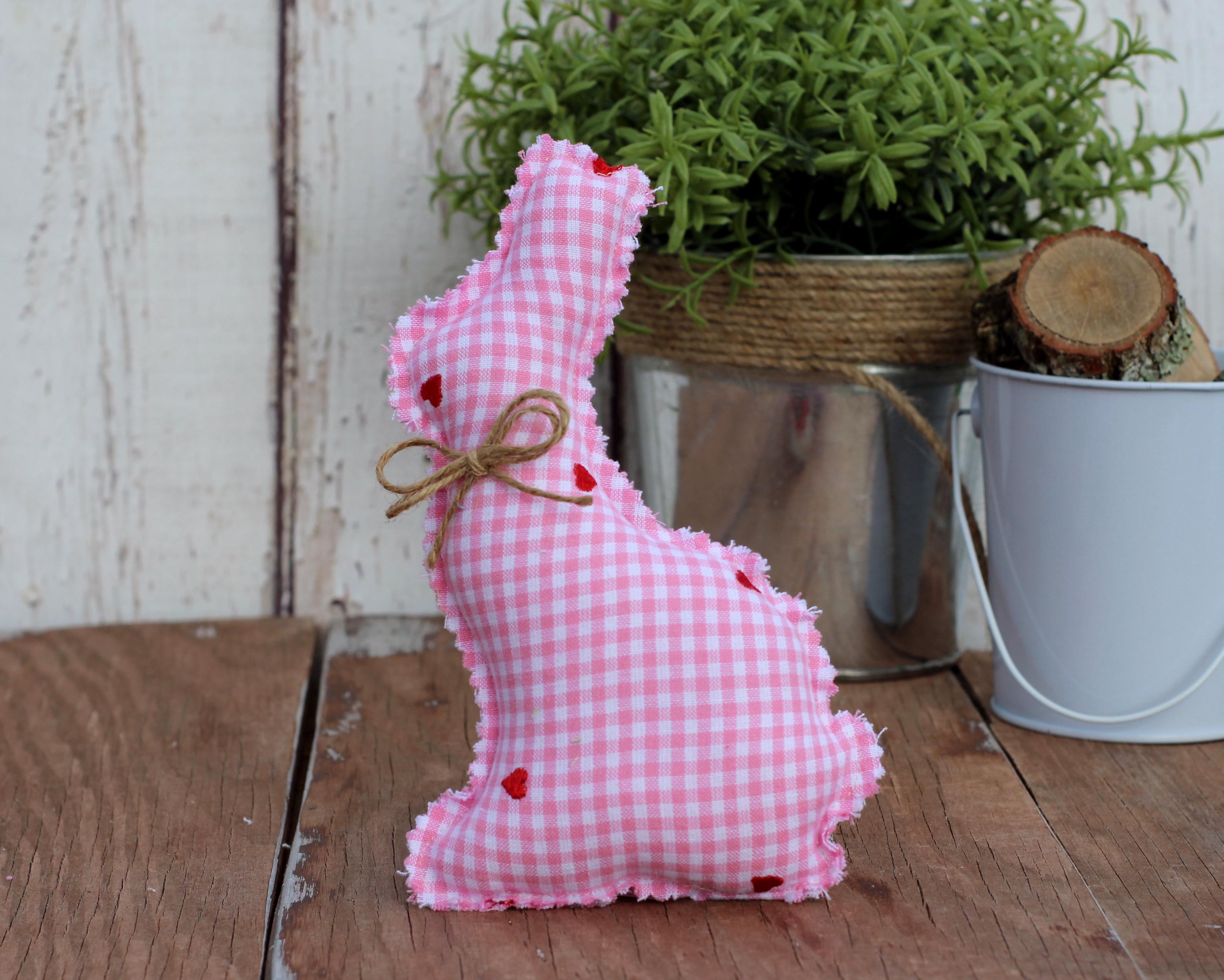 Primitive Style Stuffed Bunny Rabbit, Home Decor, Easter Decoration ...