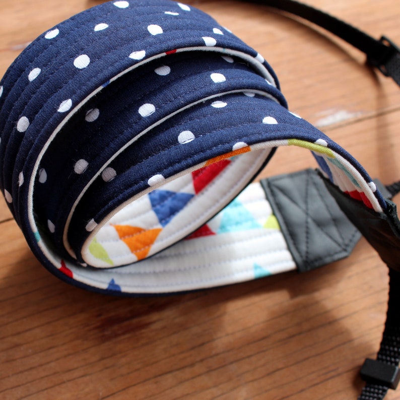 White Banner Reversible Cotton Camera Strap Pennant Banner - Etsy