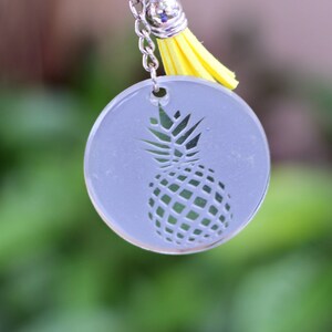 LP Inspired Key Chains, Tropical Key Chains With Tassel, Pineapple Key ...