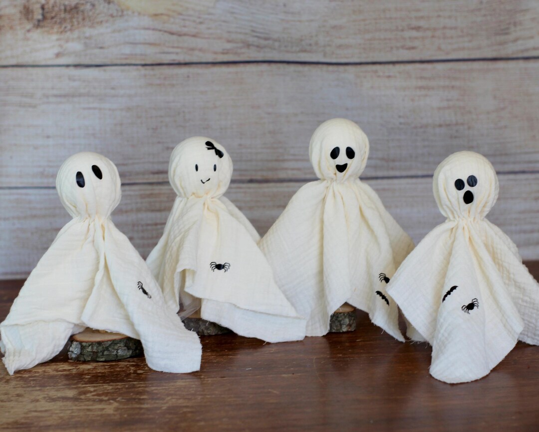 Halloween Decorative Small Gauze Ghosts, Table or Mantel Fall Ghost ...