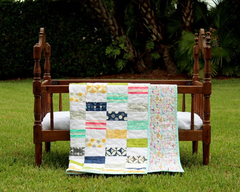 Gorgeous Toddler Girls Quilt, Floral Baby Girls Quilt, Quilt for Infant ...