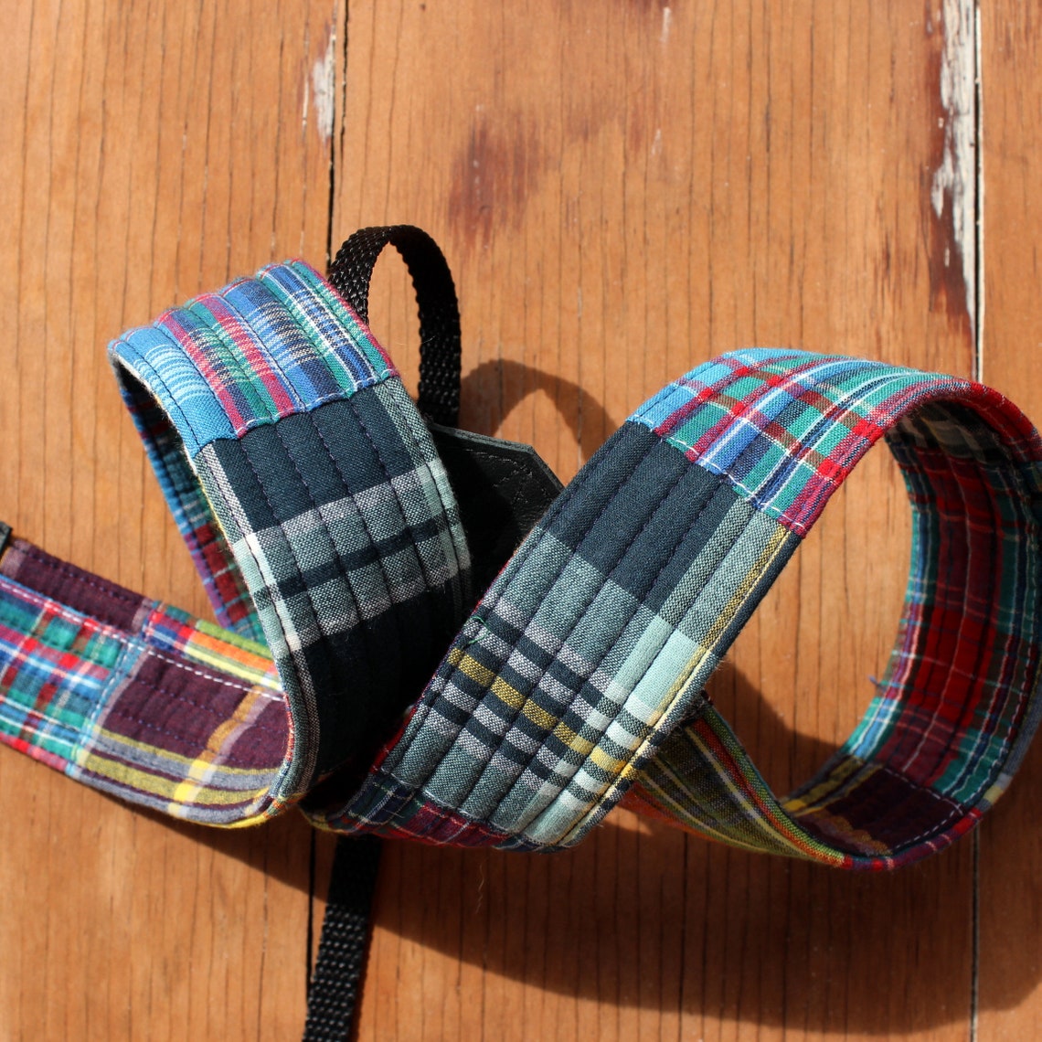 Madras Plaid Patchwork Camera Strap for Men and Women - Etsy