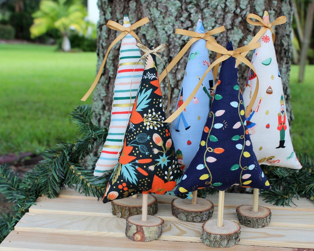 Rifle Paper Nutcracker Small Christmas Trees, Table Shelf Decor ...