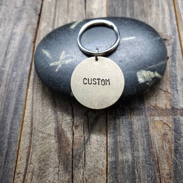 Stamped Key Chain - Etsy