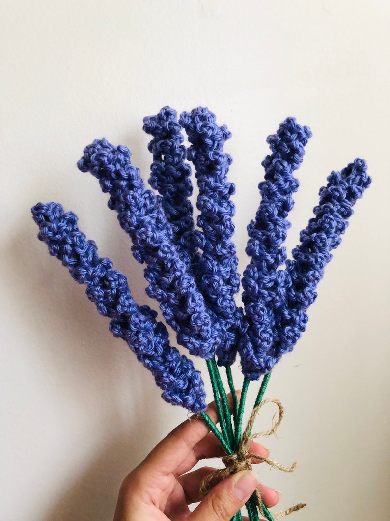 Crochet Lavender Sprig or Bunch - Etsy