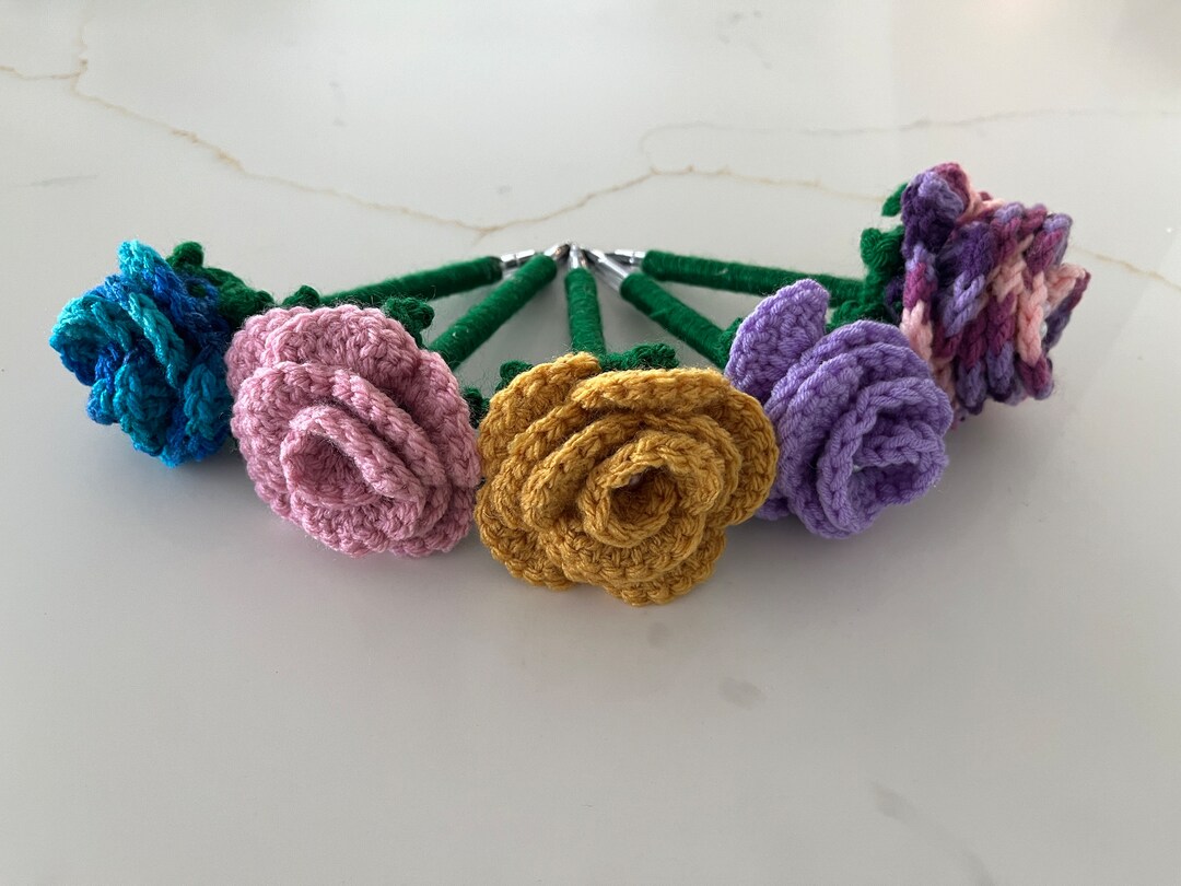 Crochet Flower Pen | Ball Point Pen - Etsy