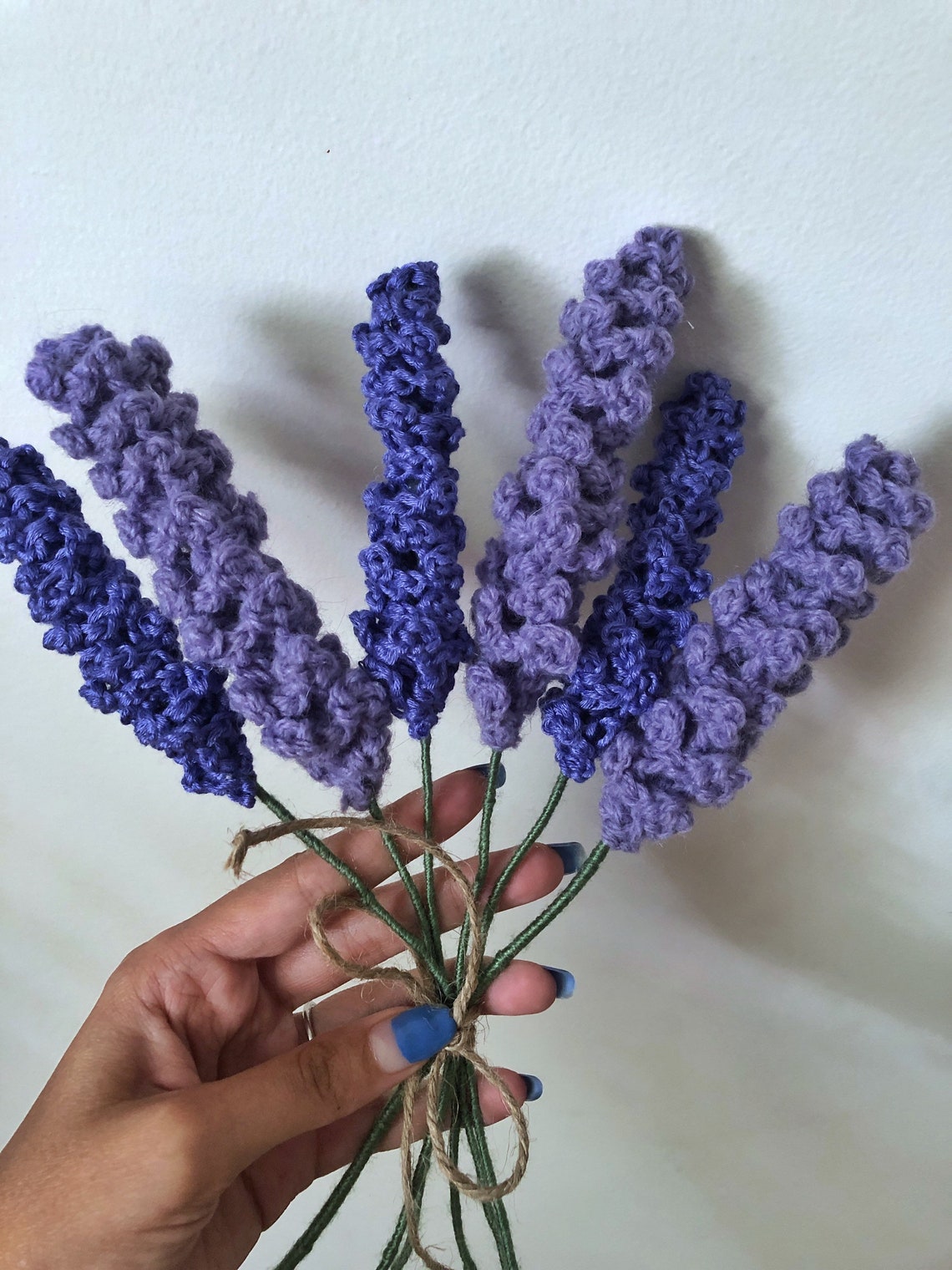 Crochet Lavender Sprig or Bunch | Etsy