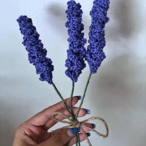 Crochet Lavender Sprig or Bunch - Etsy