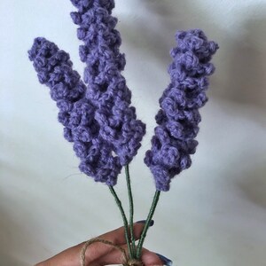 Crochet Lavender Sprig or Bunch - Etsy