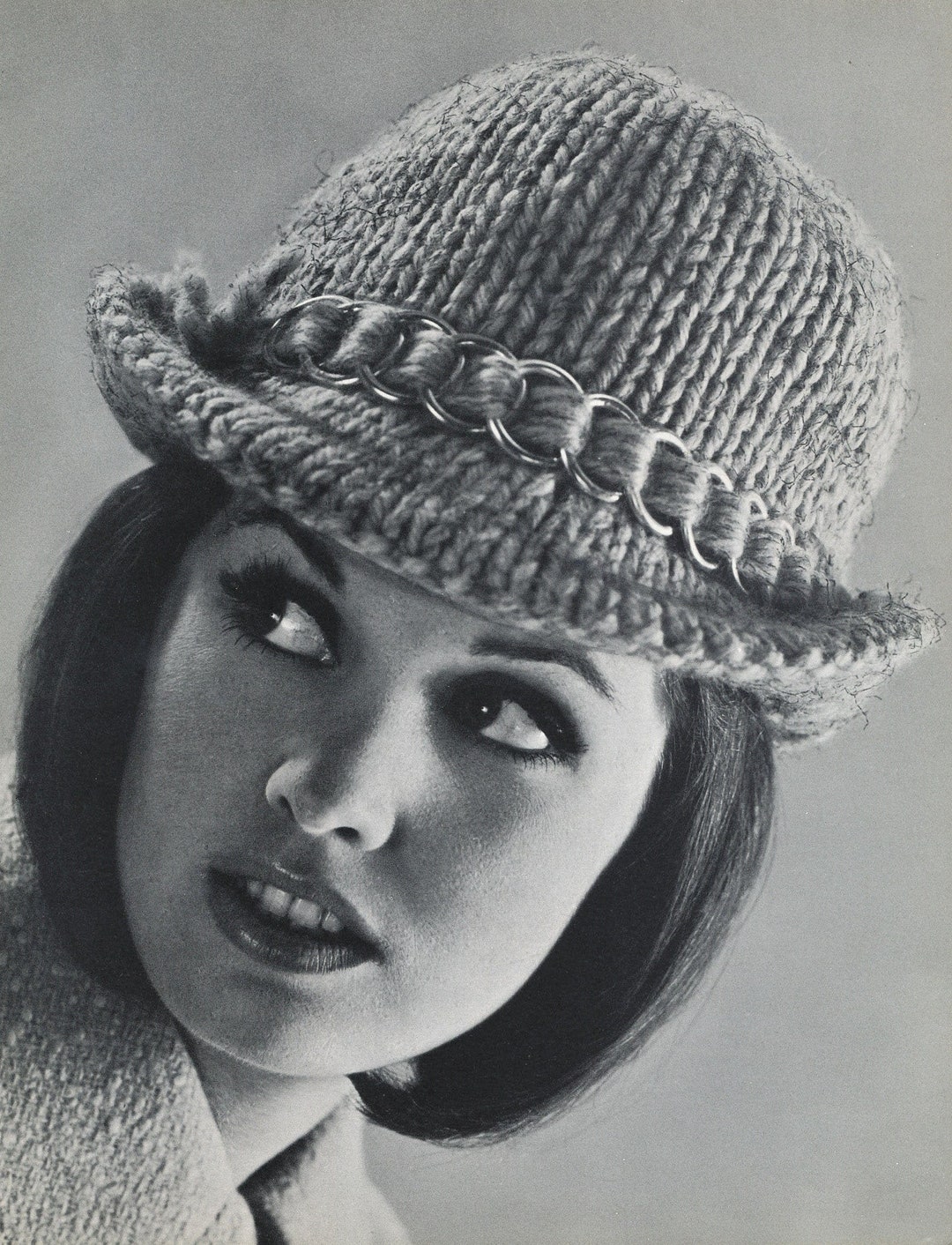 KNITTING PATTERN Vintage Fedora Hat Instant Download PDF 07-074B-16 - Etsy