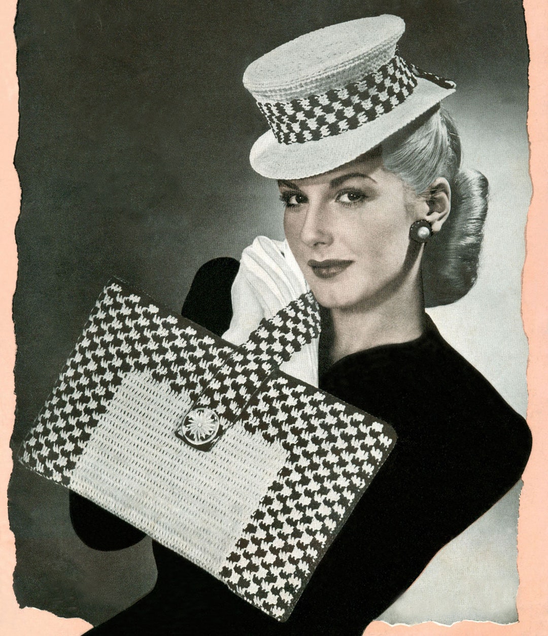 CROCHET PATTERNS Vintage Chic Cloche and Carryall Bag 07-0023-01 ...