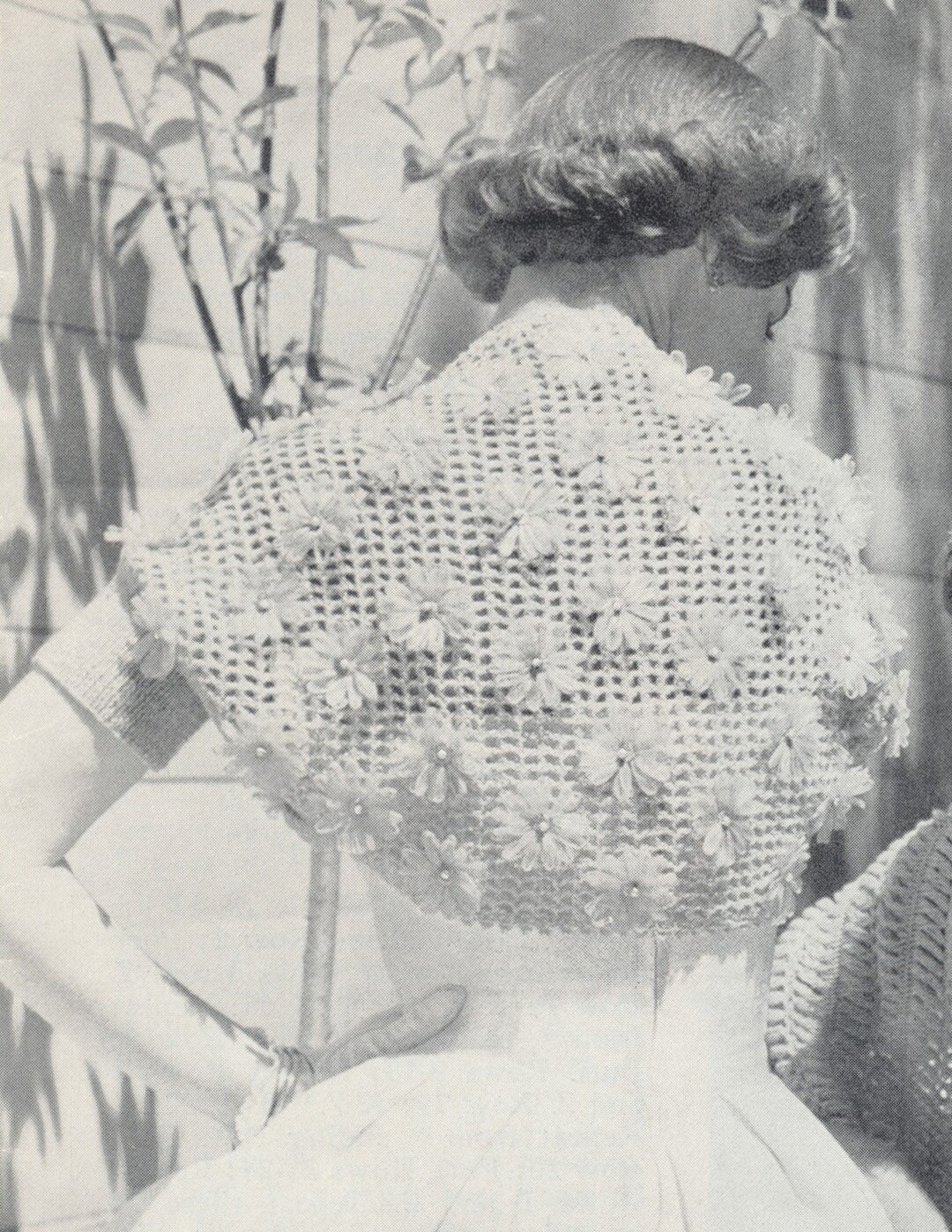 CROCHET PATTERN Vintage Daisy Filet Crochet Shrug 74-0128-02 Instant ...