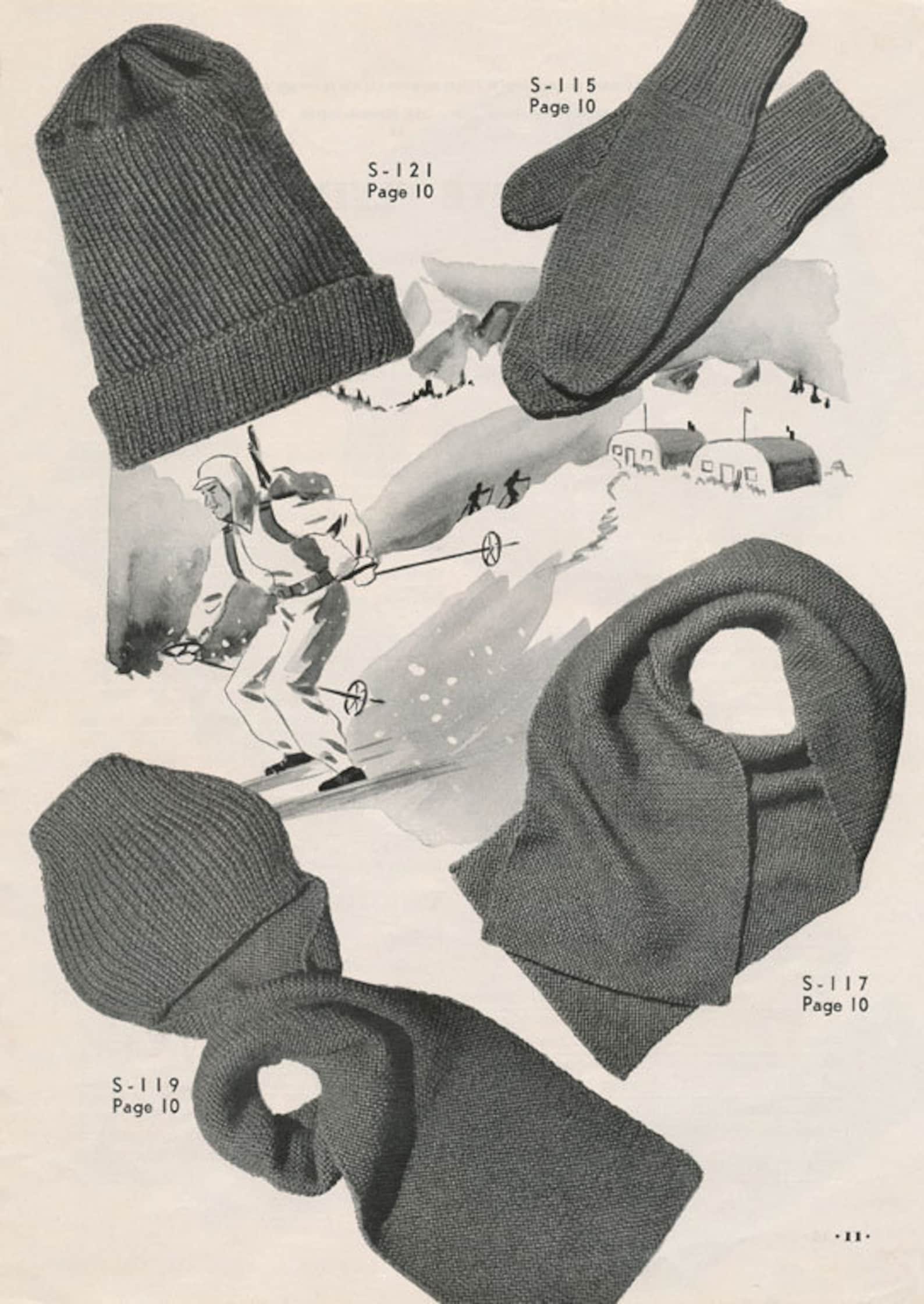 Vintage WWII Military Knitting Patterns Book Knit for Victory Gloves ...