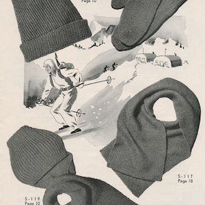 Vintage WWII Military Knitting Patterns Book Knit for Victory Gloves ...