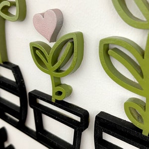 Wooden Sign, Plant Sign, Plant Lover, Wall Decor, Grow Love, Farmhouse ...