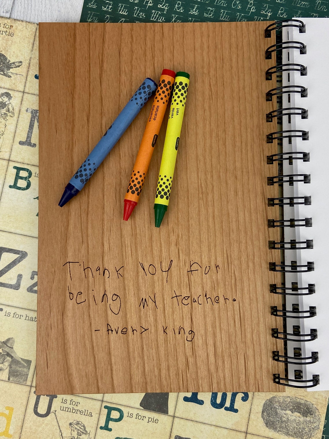 Teacher Wood Journal Teacher Notebook Engraved Journal - Etsy