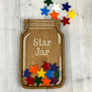 Personalized Star Jar, Reward System, Home and Classroom Incentive ...