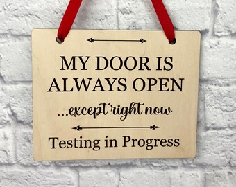 Interview in Progress Door Sign - Etsy