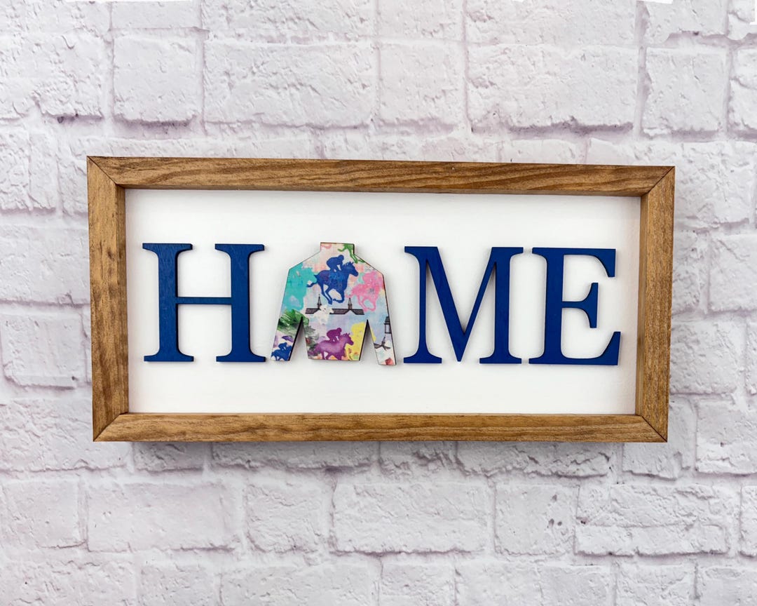 Kentucky HOME Sign, Horse Racing, Jockey Silk, Home Sign, Home State ...