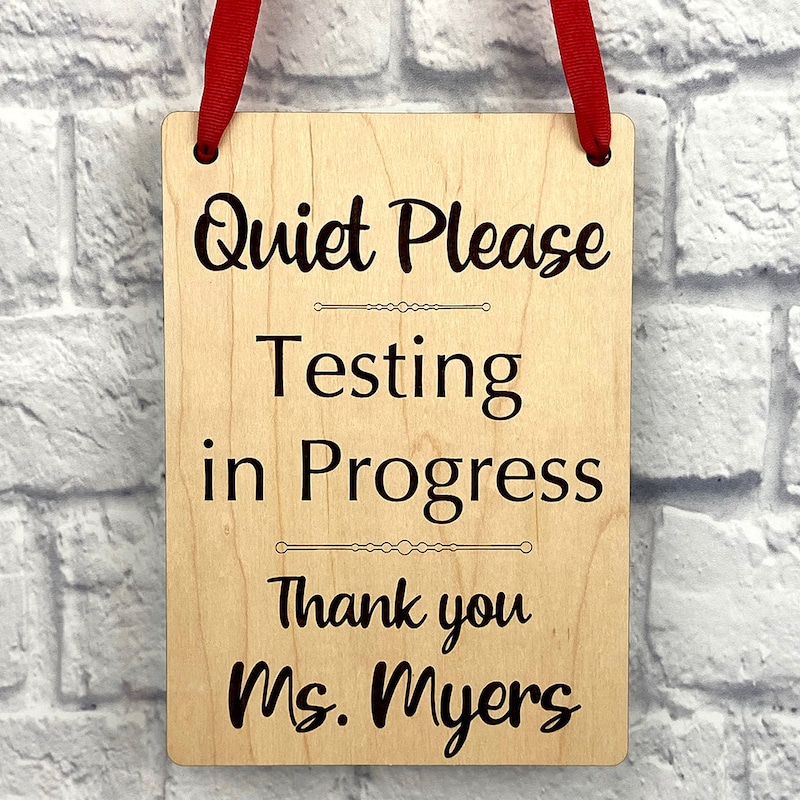 Testing in Progress Sign - Etsy
