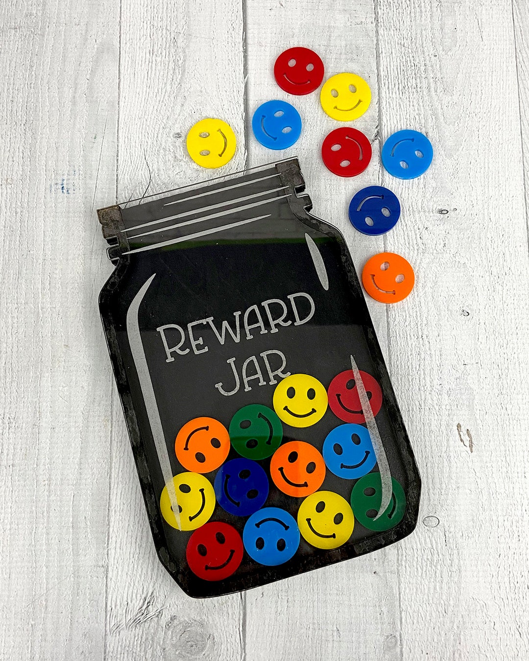 Personalized Reward Jar Reward System, Black Jar, Home and Classroom ...
