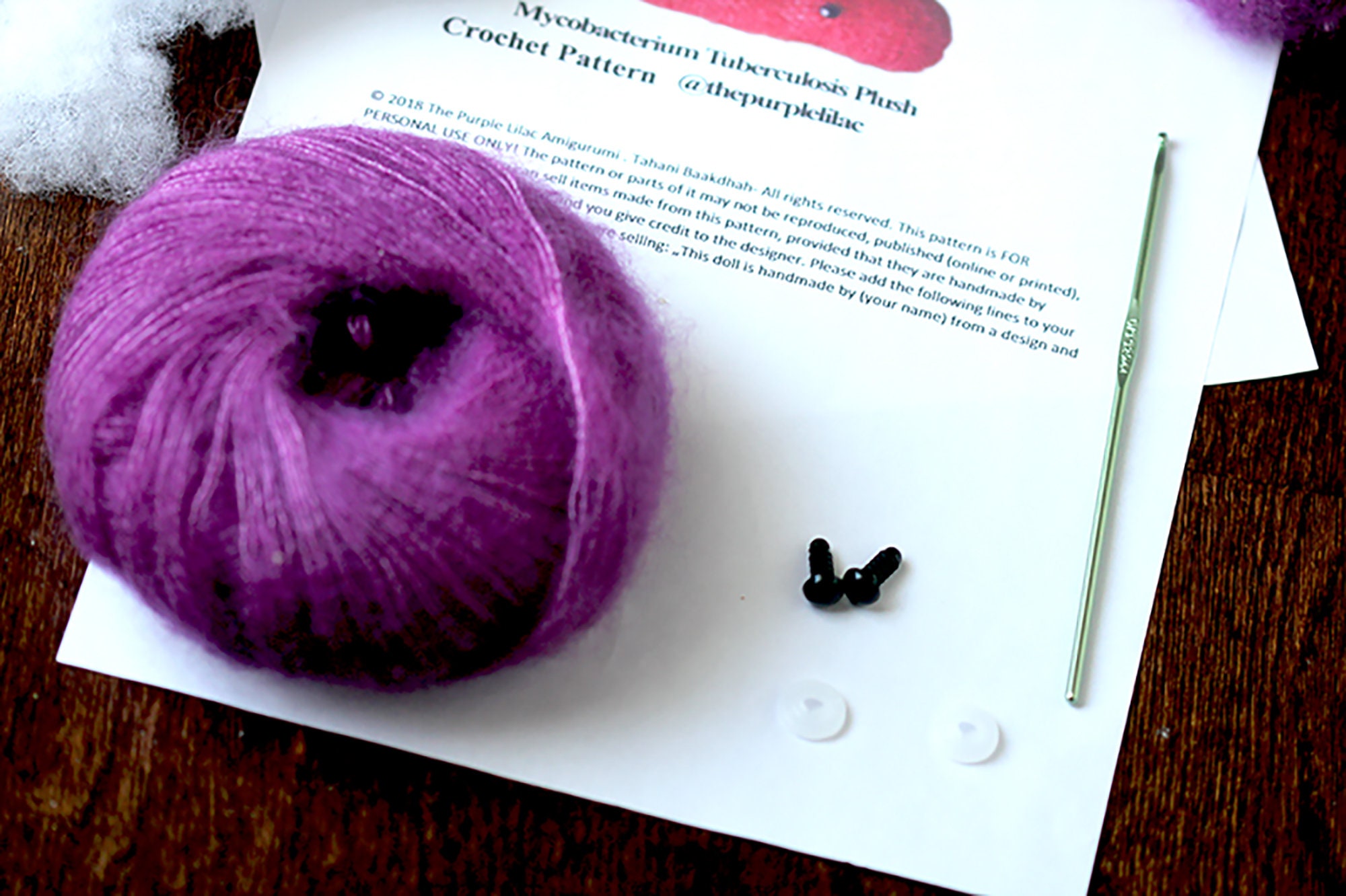 Mycobacterium Tuberculosis Plush Crochet Pattern Crochet | Etsy